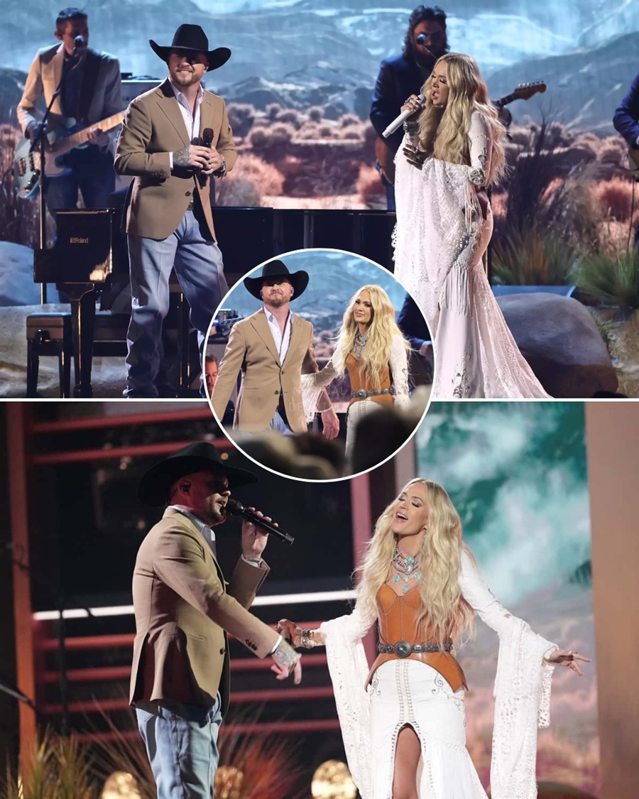 The CMA Awards crowd was left absolutely stunned when Carrie Underwood took the stage for a ...