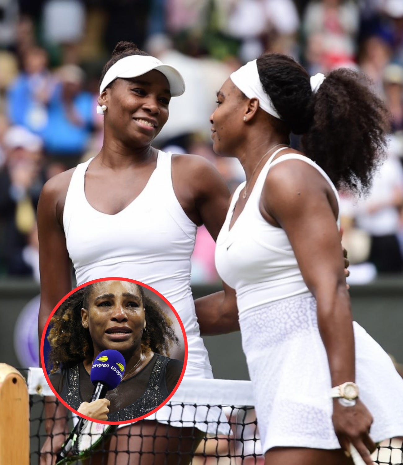 Serena Williams brings tears to many with touching tribute to sister Venus as fans celebrate her ...