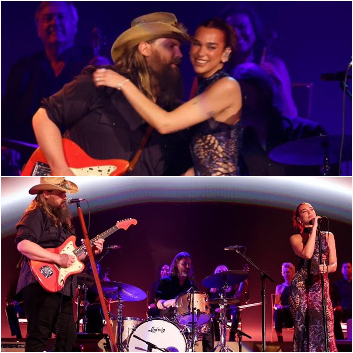 Chris Stapleton, His Wife Morgane Stapleton and Dua Lipa Team Up for an ... Chris Stapleton, His Wife Morgane Stapleton and Dua Lipa Team Up for an ...