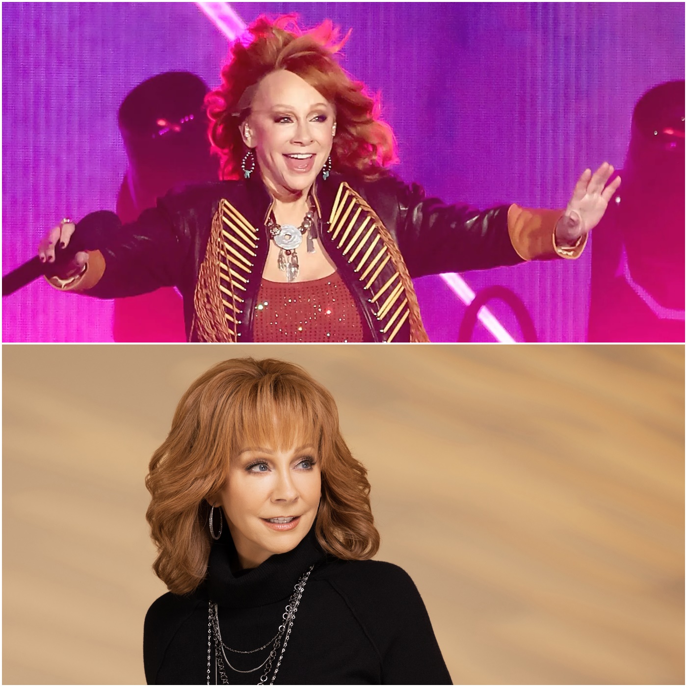 Watch Reba McEntire’s two worlds collide in a sweet backstage moment ...