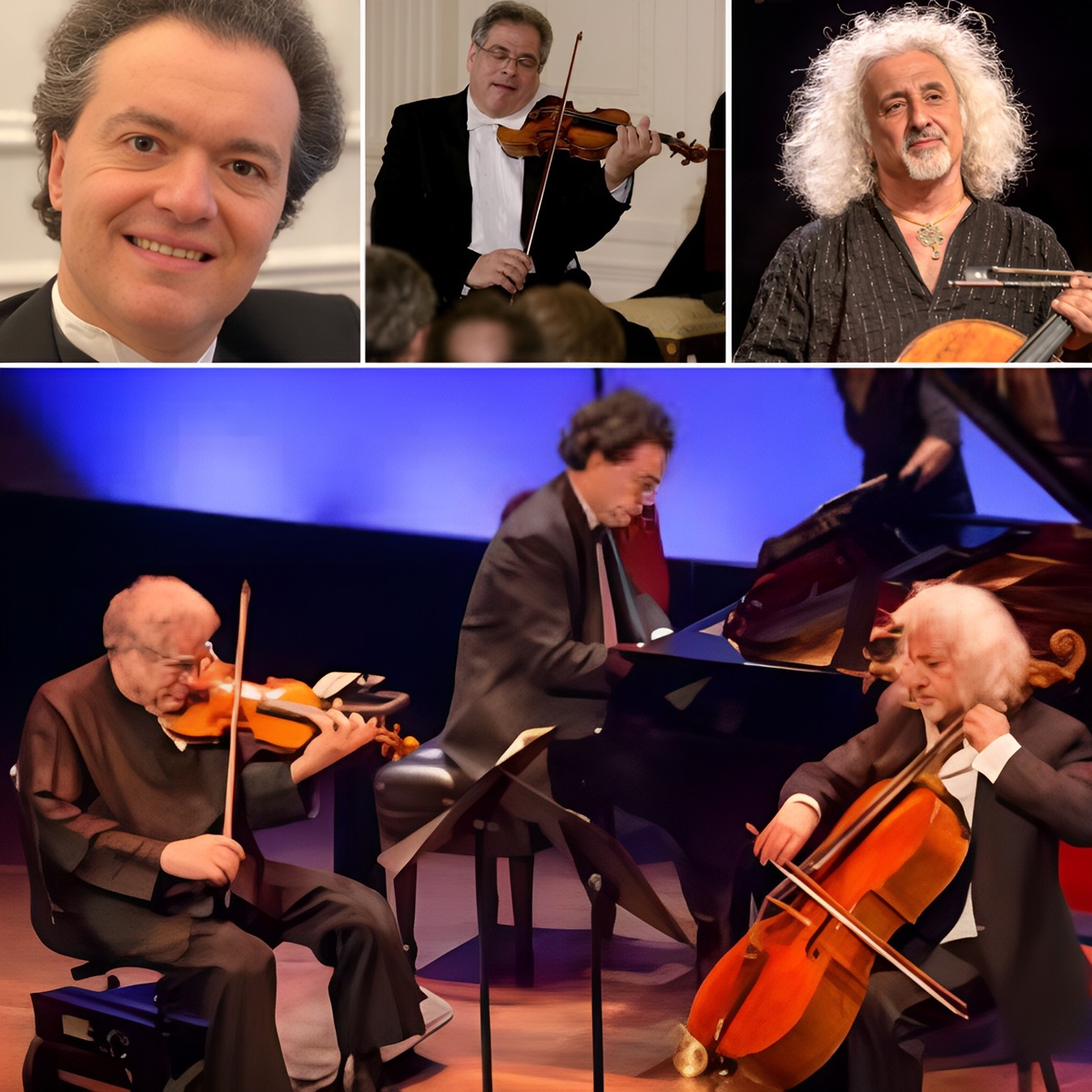 A superstar trio of pianist Evgeny Kissin, violinist Itzhak Perlman ...