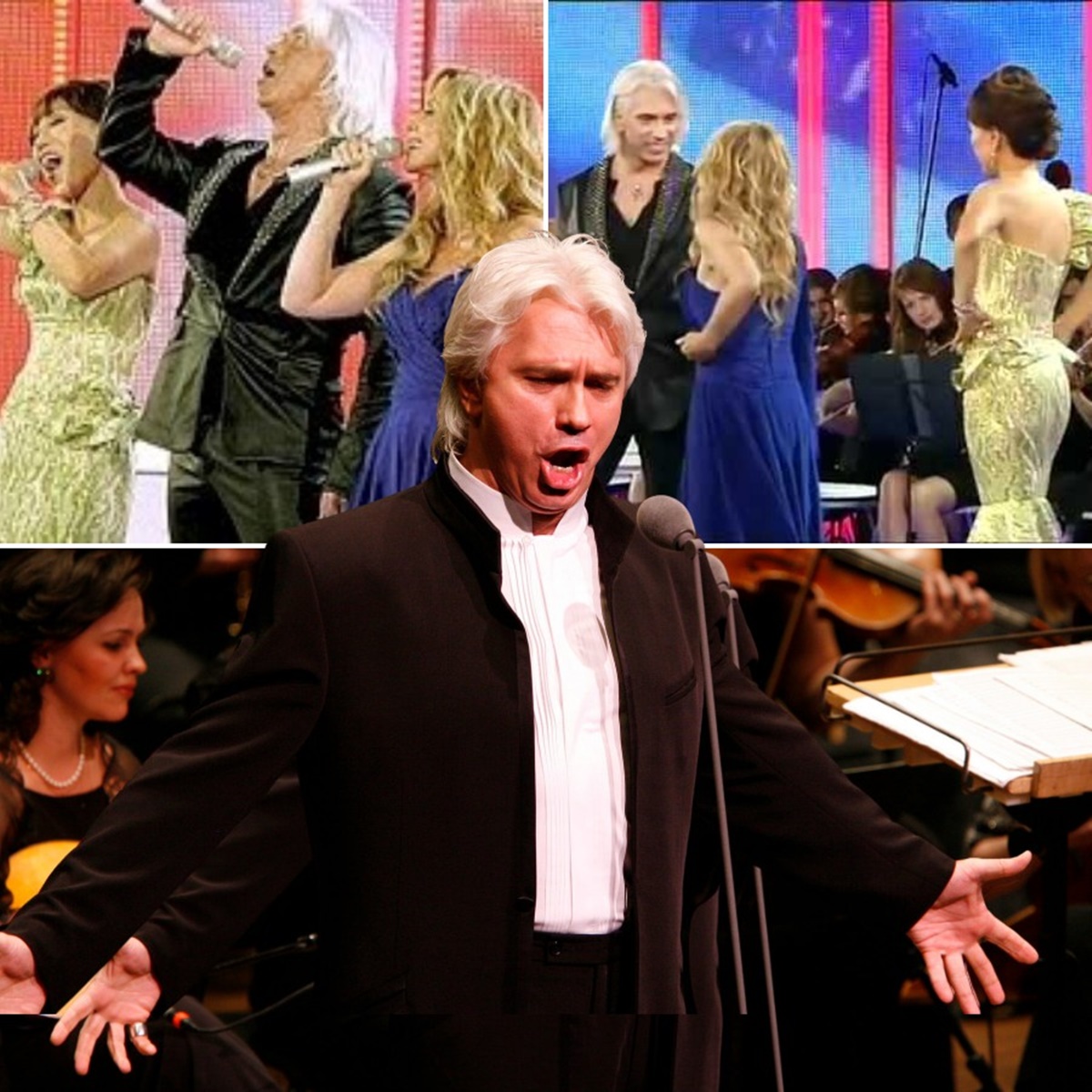 Renowned baritone Dmitri Hvorostovsky took the stage alongside soprano Sumi Jo and Belgian pop ...