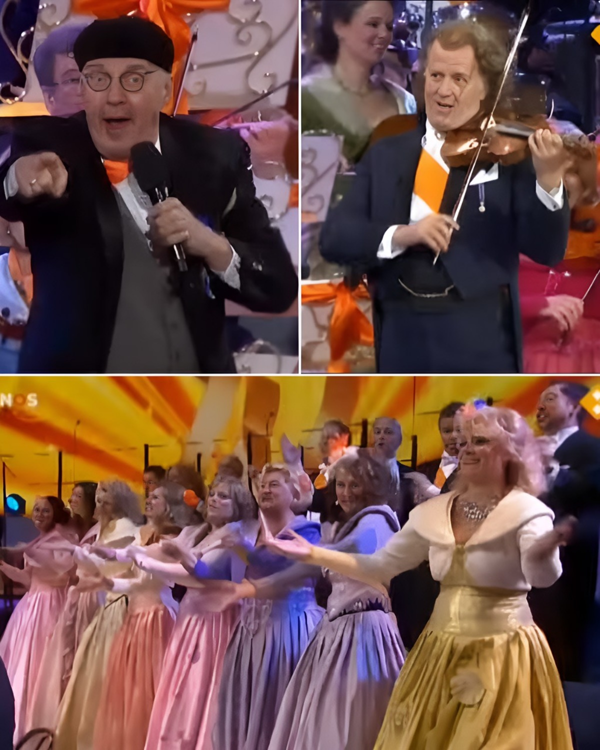 André van Duin joins André Rieu in Willempie van Oranje to celebrate ...