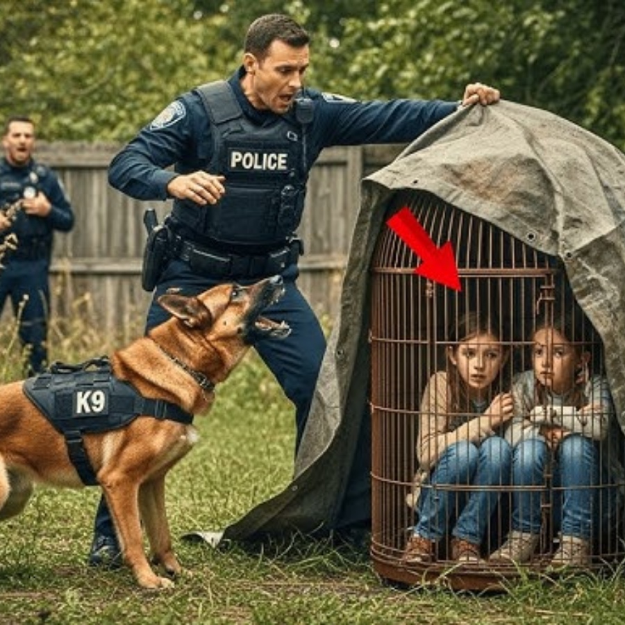 Tragedy im stillen Hinterhof – ein K9, plötzliches Bellen, der Blick ...